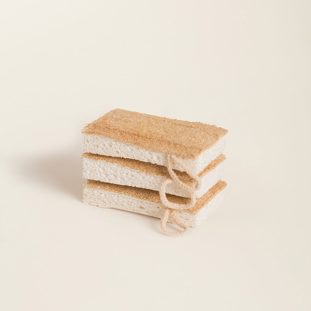 Natural Sponge Set | White – Etis Living